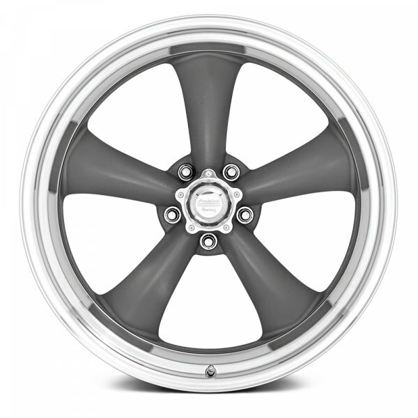 17 GRAY TORQ THRUST WHEELS RIMS AMERICAN RACING STAGGERED SET 17X7 17X8 ...