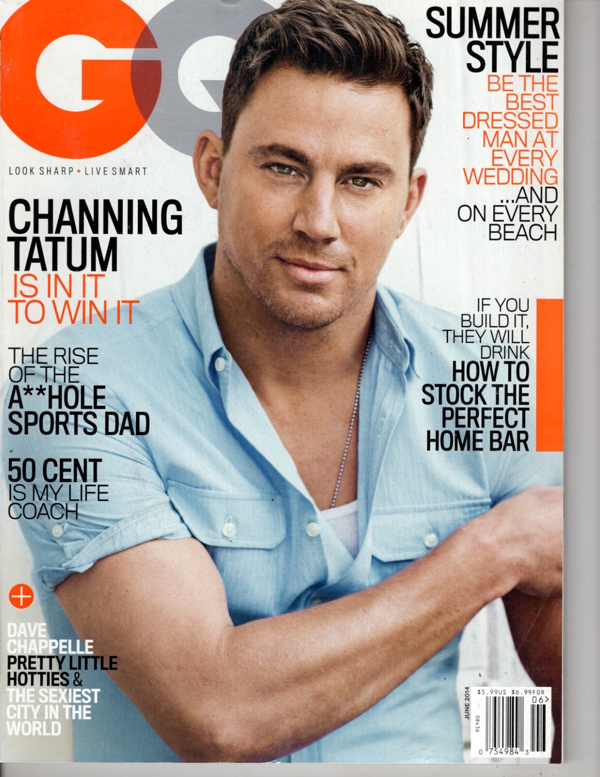 GQ Magazine Channing Tatum Dave Chappelle June 2014 | eBay