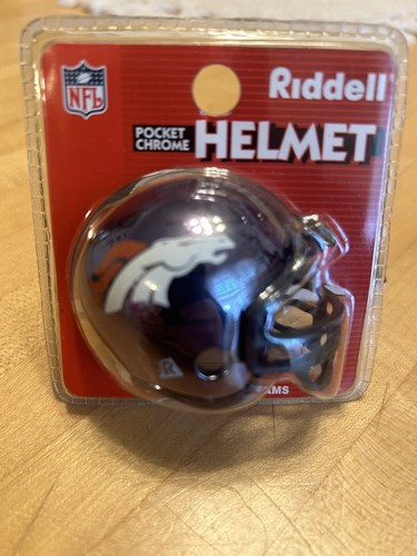 NFL Denver Broncos Riddell Sport Color Chrome Football Micro Pocket ...