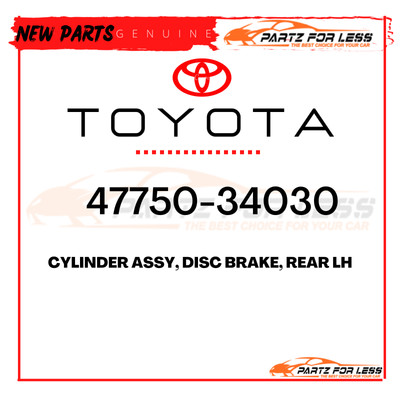 47750-34030 TOYOTA GENUINE CYLINDER ASSY, DISC BRAKE, REAR LH ...