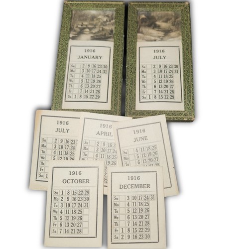 antique 1916 Art Work old town calendar Osborne Company VTG USA MADE ...