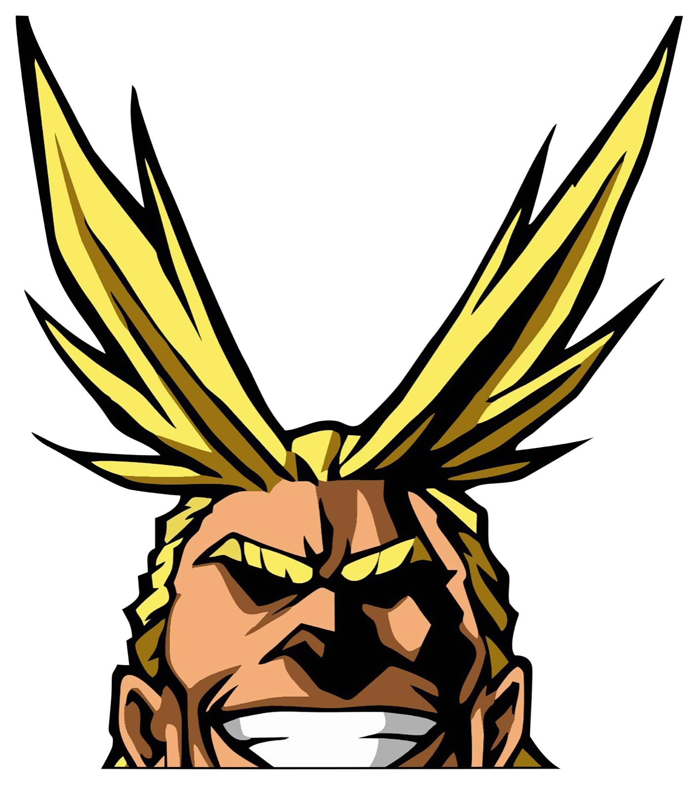 All Might Peeking Window Vinyl Decal Anime Sticker My Hero Academia 6 ...