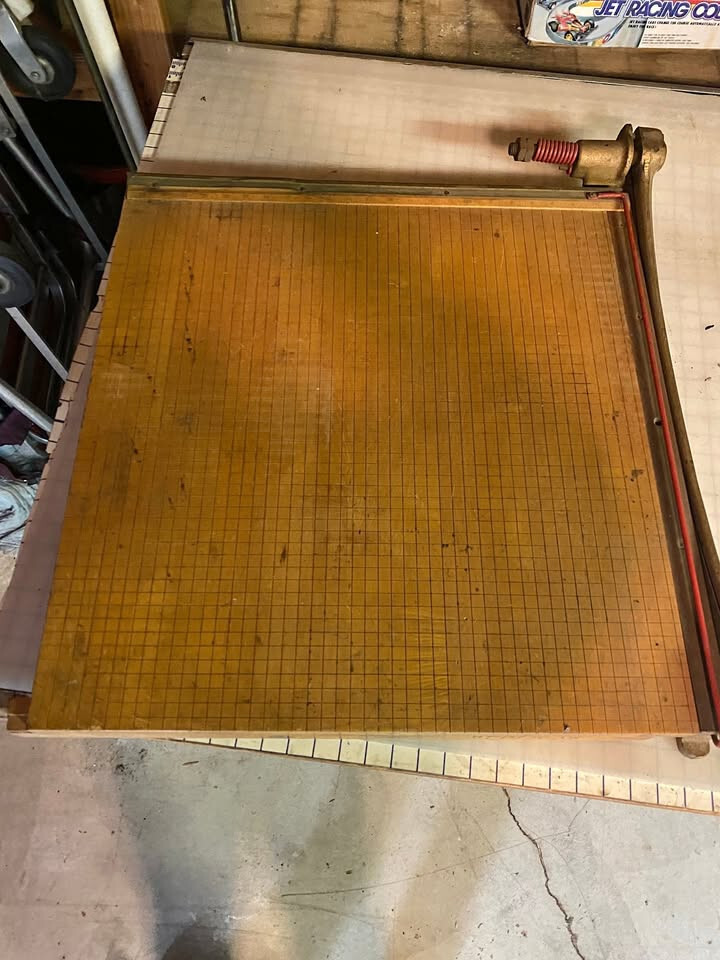 RARE HUGE Vintage Ingento No. 6 Paper/Photo Cutter 24" (61cm) x 24 ...