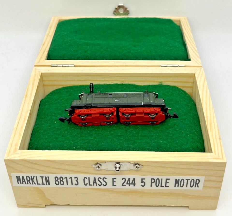 Z Scale Marklin 88113 Class E DB 244 New 5 Pole Motor Loco Custom Wood ...