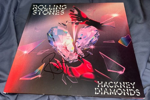 Ronnie Wood Signed Vinyl Album Hackney Diamonds Rolling Stones with ...