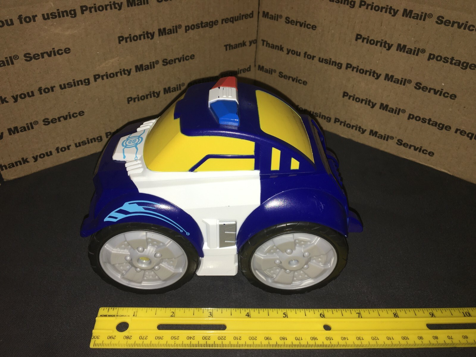 TRANSFORMERS - Pop Up CHASE Police Bot Car - 7" Tall - Police Car ...