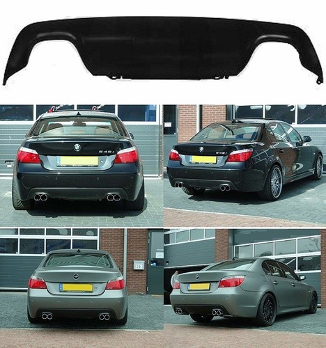 Performance M sport Rear Bumper diffuser addon with ribs fins For e60 ...