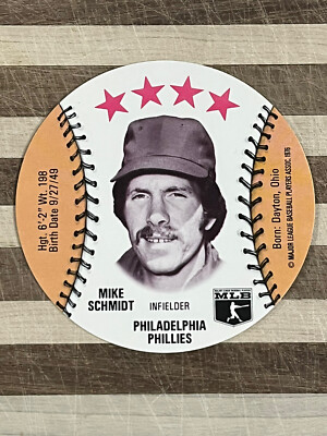 1976 MSA Isaly’s Sweet William Baseball Disc Mike Schmidt | eBay