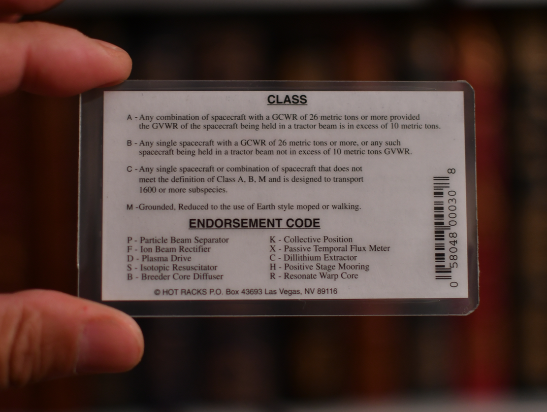 Washington UFO Operator Alien Area-51 Identification ID card Drivers ...