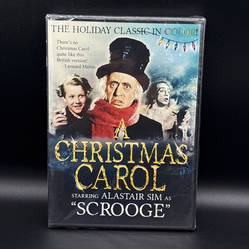 A Christmas Carol Scrooge DVD Alastair Sim Scrooge 1951 colorized ...