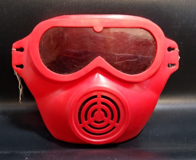 Vintage Kids Toys Plastic Red Gas Mask Halloween Costume Lens have ...