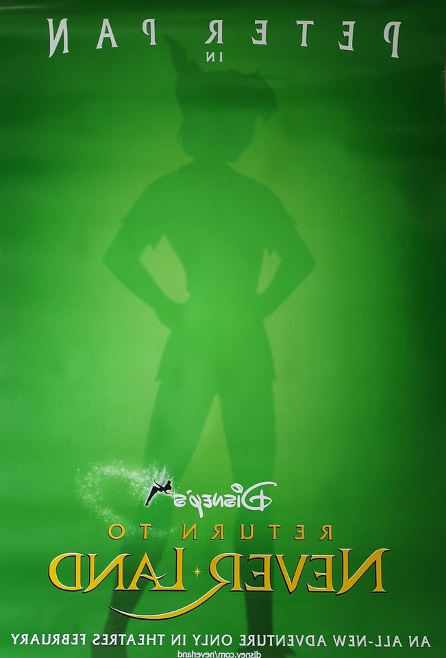 Peter Pan Return To Neverland Disney Pre-release Movie Poster 2002 ...