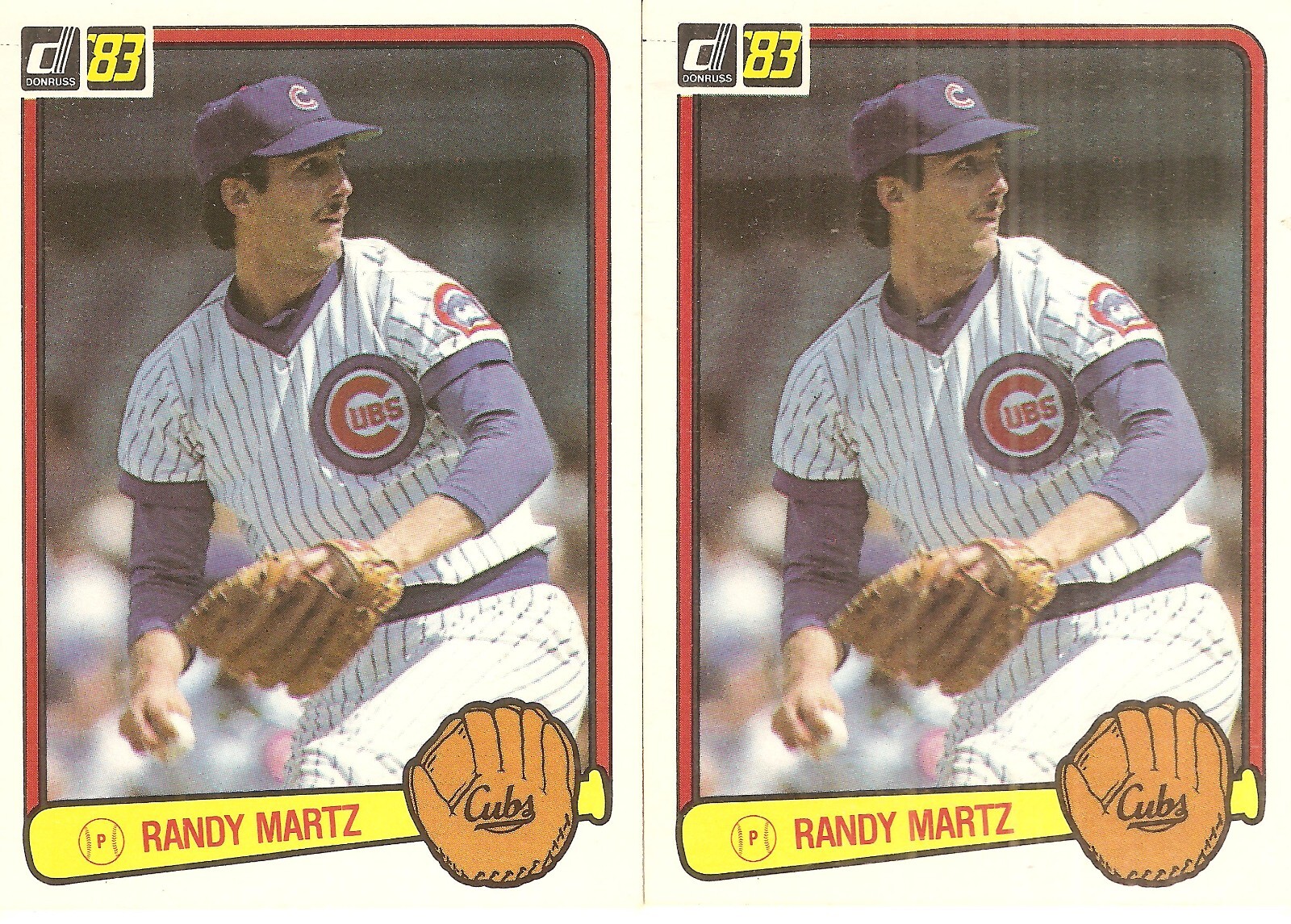 2 CARD RANDY MARTZ BASEBALL CARD LOT 712 | eBay
