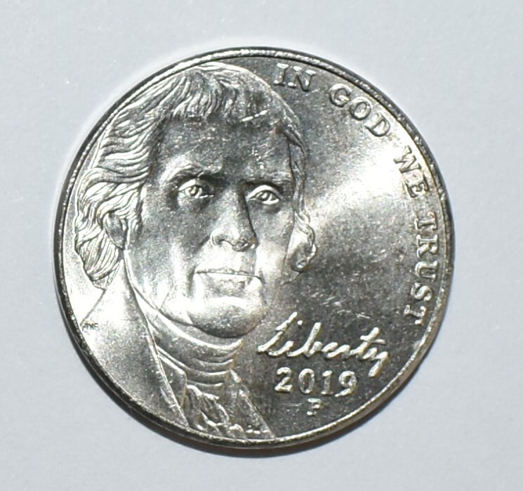 2019 P Nickel Multi Error on Check Nose Eyebrow Mouth Rim Collar ...