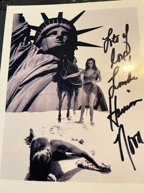 RARE Planet of the Apes Linda Harrison as Nova Preprint Autograph Photo ...