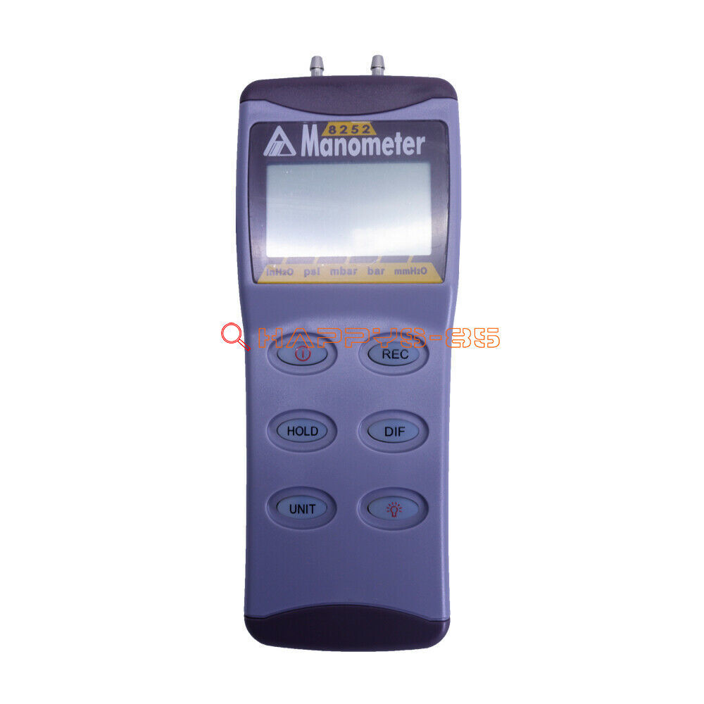 AZ8252 Manometer Digital Portable Differential Pressure Meter 2 PSI ...