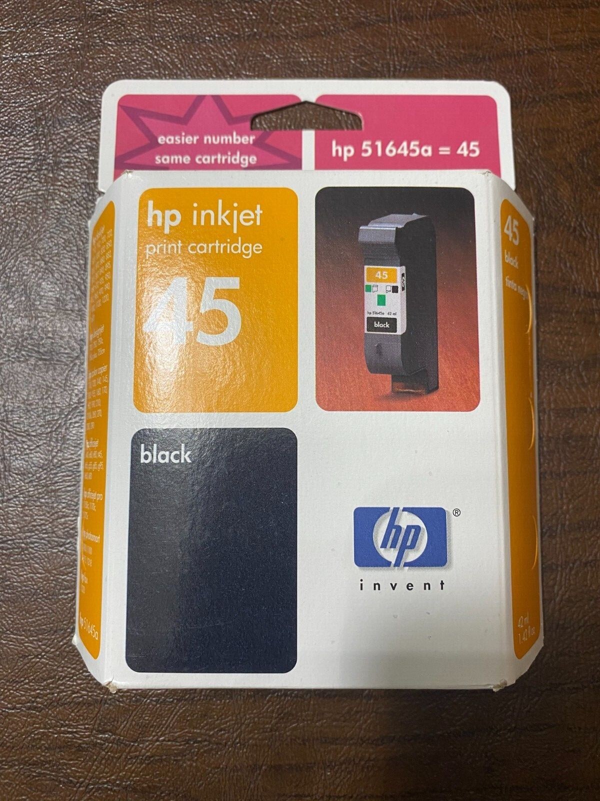 Genuine HP 45 Black Inkjet Print Ink Cartridge 51645a Sealed | eBay