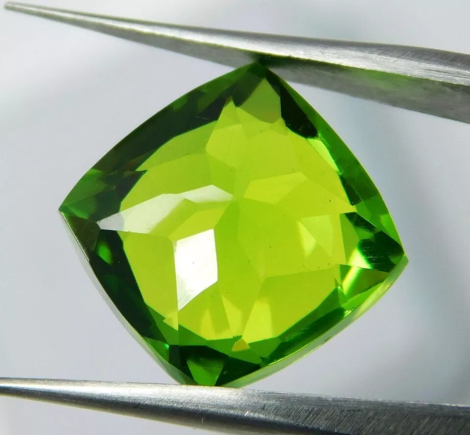 Natural Rare Green Wonderful Peridot Cushion Cut 10 Ct Loose Certified ...