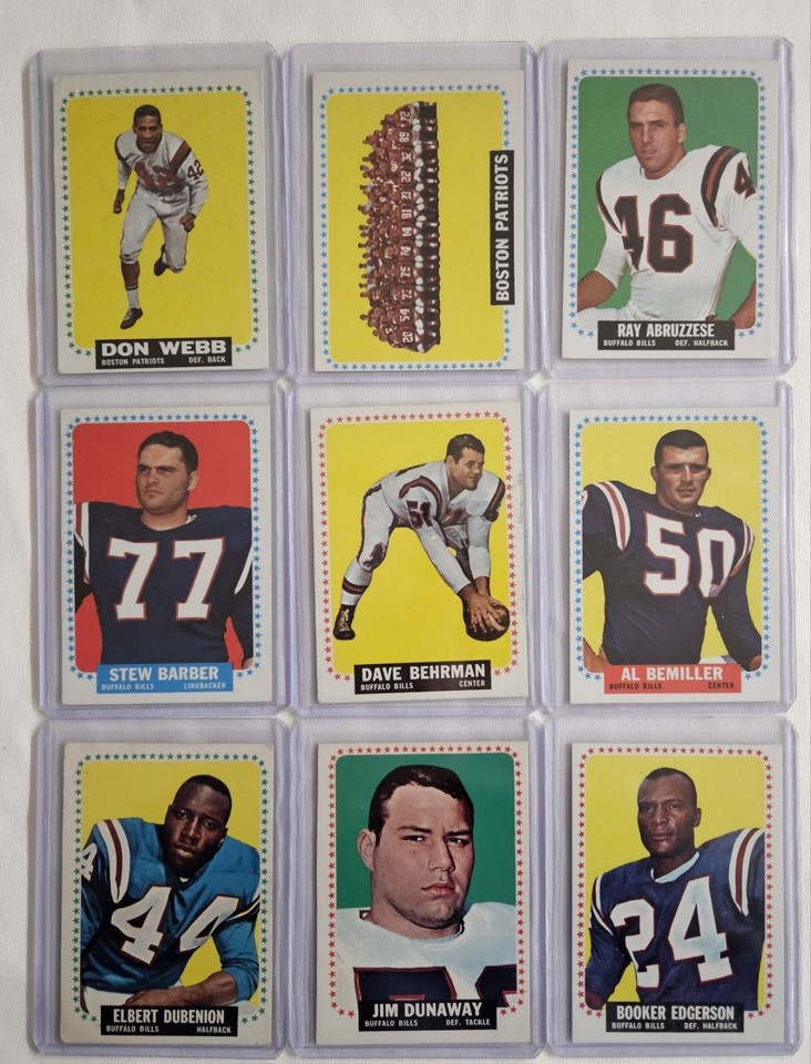 1964 Topps Football Complete Set W/All HOF’s GRADED MINT (BEST DEAL ON ...