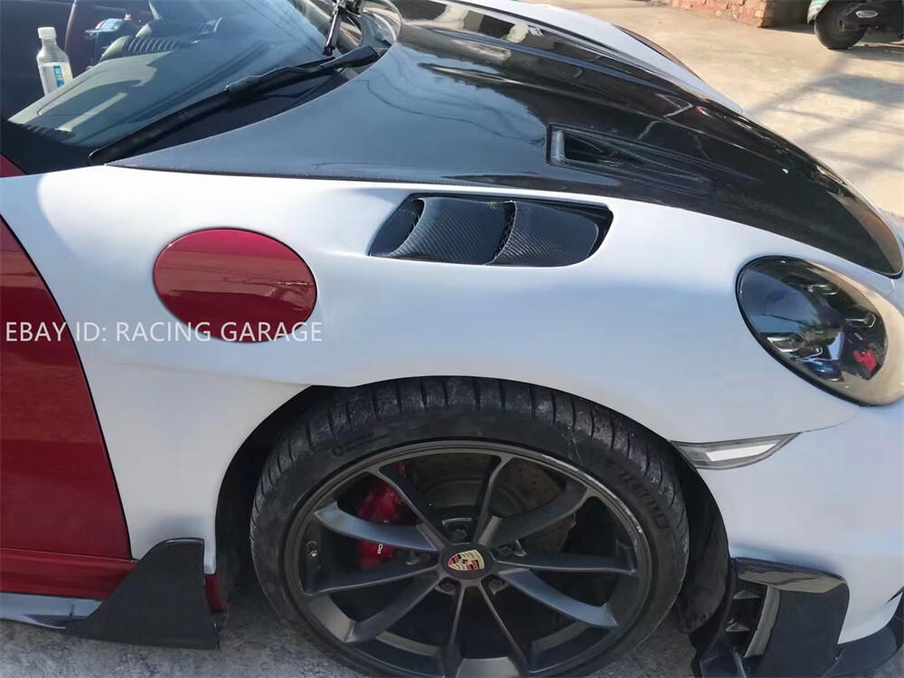 Partial Carbon Fiber RS Fender Carbon Fiber Rear GT4 Wing For Porsche ...