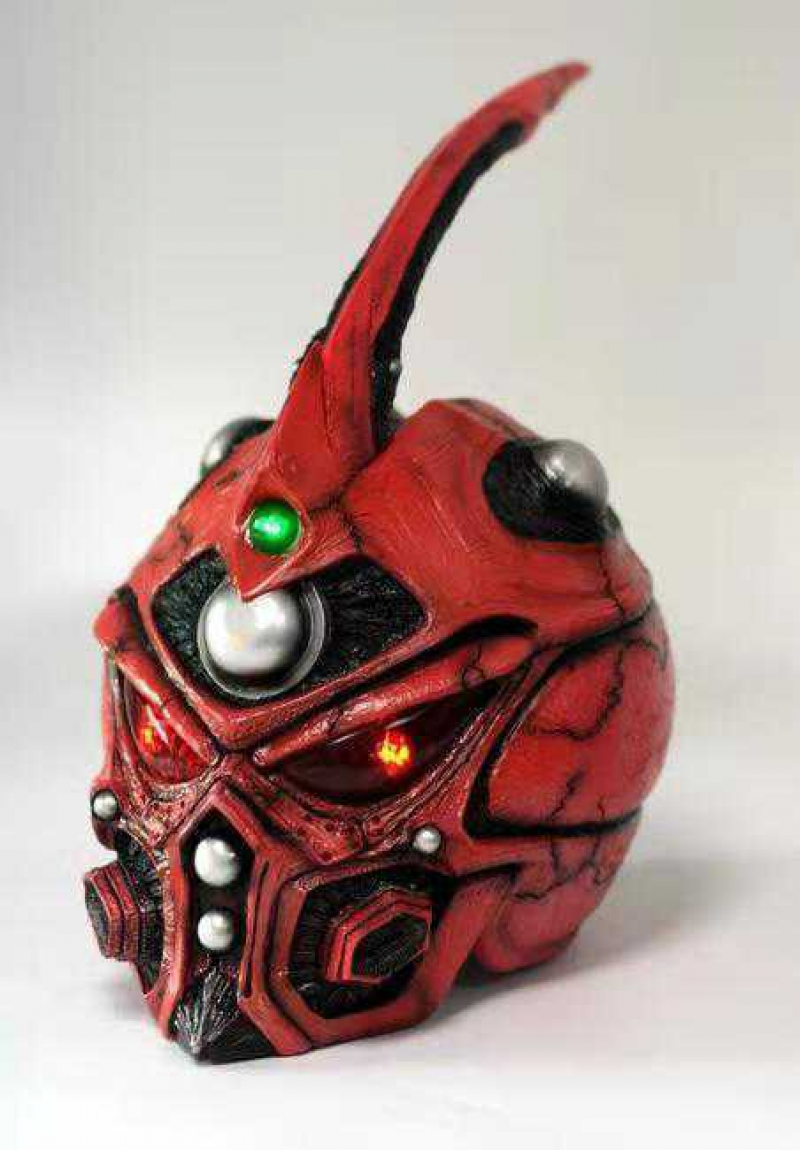 GuyverⅠGokuu 1/1 Guyver Red Helmet Resin Wearable Led Cosplay Deep ...