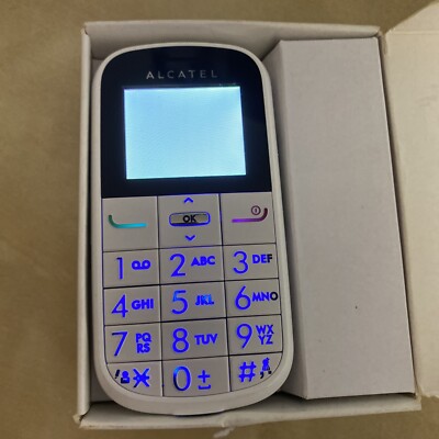 Alcatel One Touch 282 White (Unlocked) BIG BUTTON Mobile Phone Lcd ...
