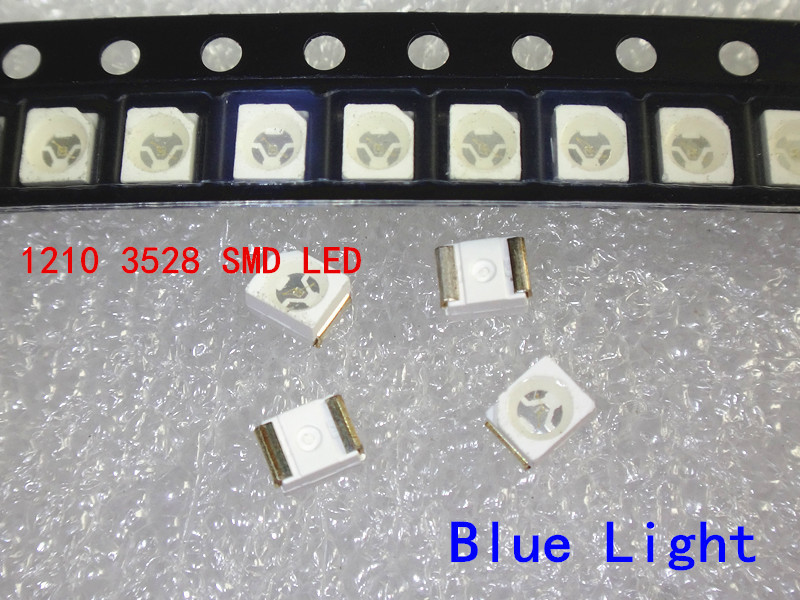 100pcs 3528 Blue Ultra Bright Light Diode 1210 SMD LED | eBay