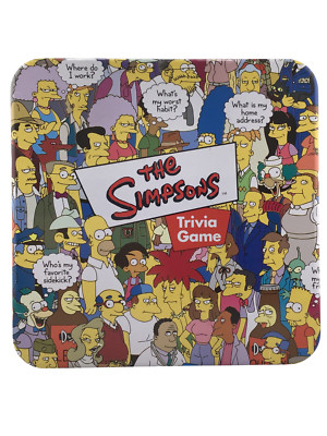 The Simpsons Trivia Game w/ Manual Cards & Dice Complete FAST FREE ...