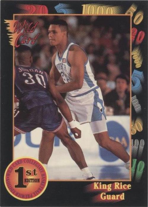1992 Wild Card Collegiate - King Rice #43 for sale | eBay