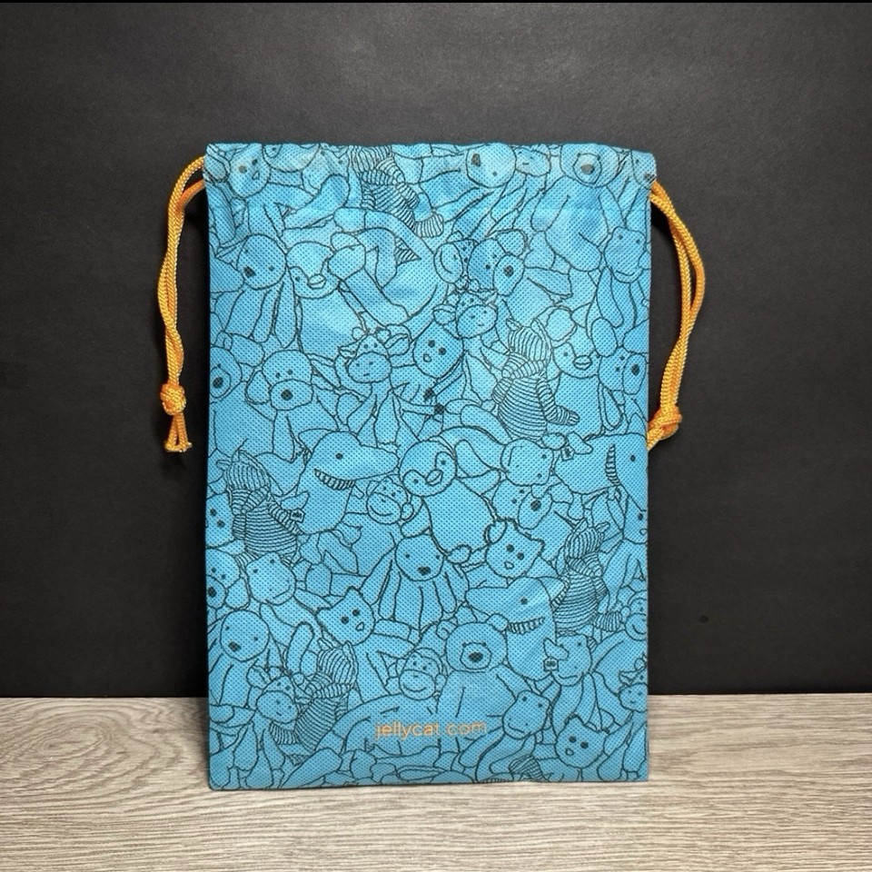AUTHENTIC ️Jellycat SMALL dust bag drawstring bag + 2 tag protectors ...