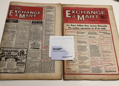 Exchange and Mart Magazine. Exchange and Motor Mart Motoring Edition ...