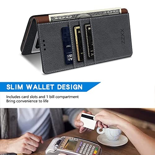 ZZXX for Wallet Case with [RFID Blocking] Card Slot Google Pixel 7 Grey ...
