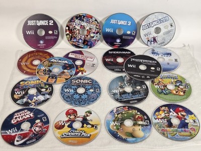 Wii Games - Lot Of 18 Loose Discs (Scratched See Description) Super ...