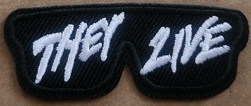They Live embroidered Iron on patch sunglasses satirical science ...