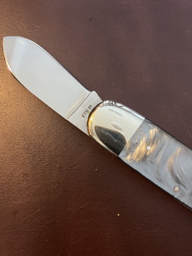 KA-BAR ETN 91 Imitation Abalone Pearl Elephant Toe Sunfish Knife | eBay