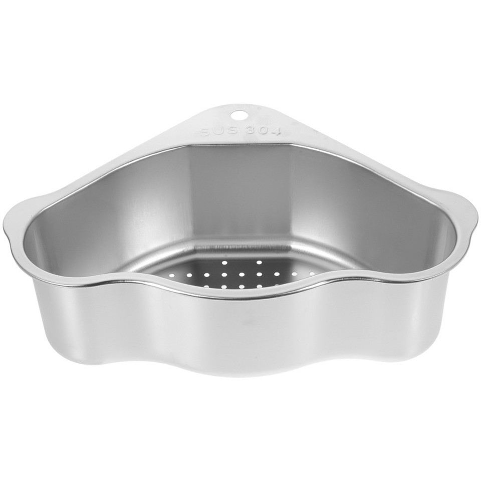 Stainless Steel Sink Filter Drainer Basket Countertop Metal Strainer ...