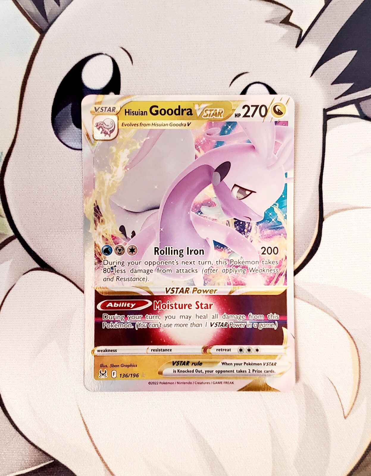 Pokémon TCG Hisuian Goodra VSTAR Sword & Shield - Lost Origin 136/196 ...