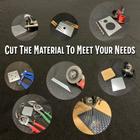 8" x 18" ENGINE TURNED PANEL _ ALUMINUM _ 1/2" SWIRLS _MULTI-USE ...