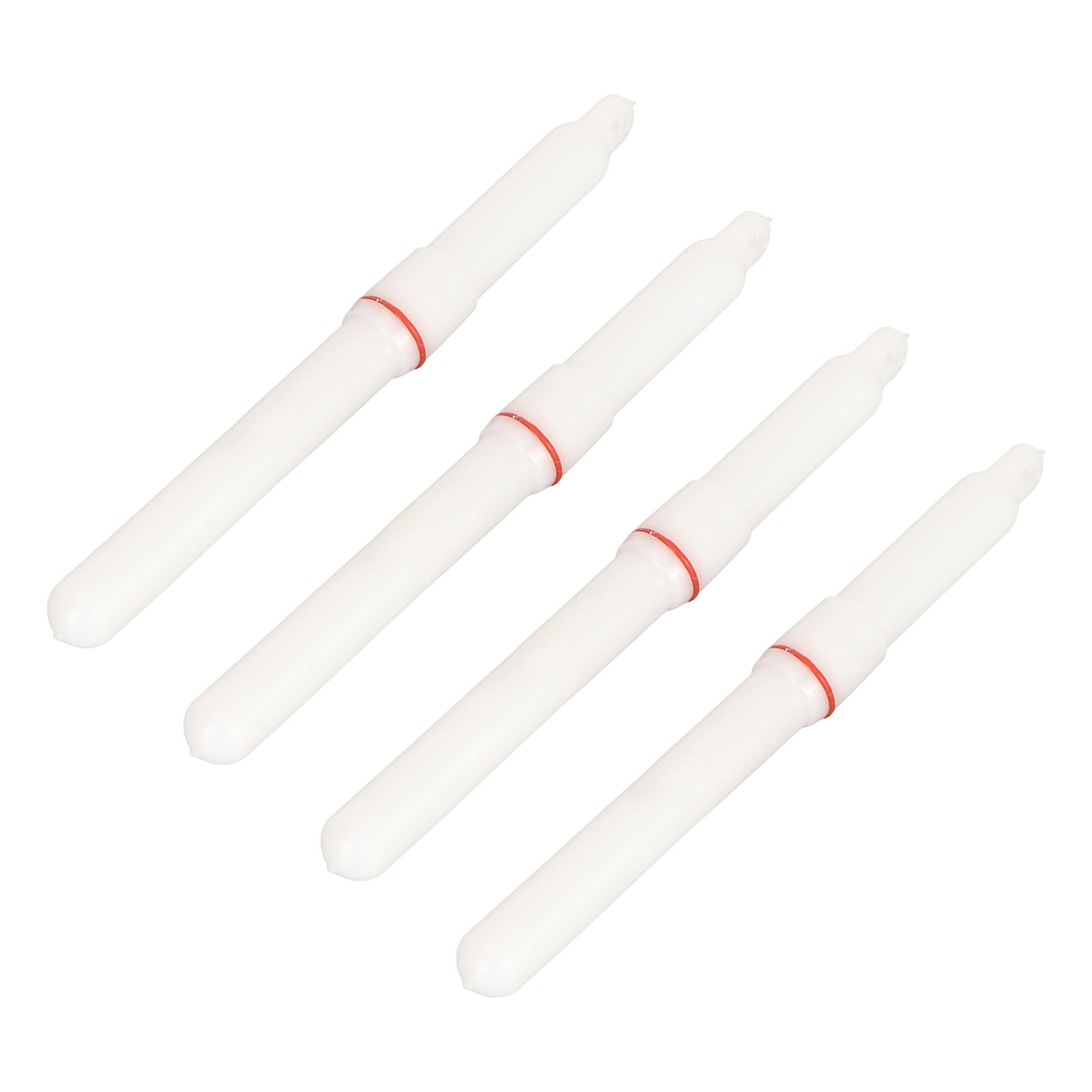 (Steady On Red)4PCS Fishing Glow Sticks ABS LED Float Rod Tip Luminous ...