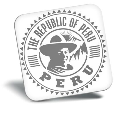 Awesome Fridge Magnet bw - The Republic Of Peru Machu Pichu #40068 ...