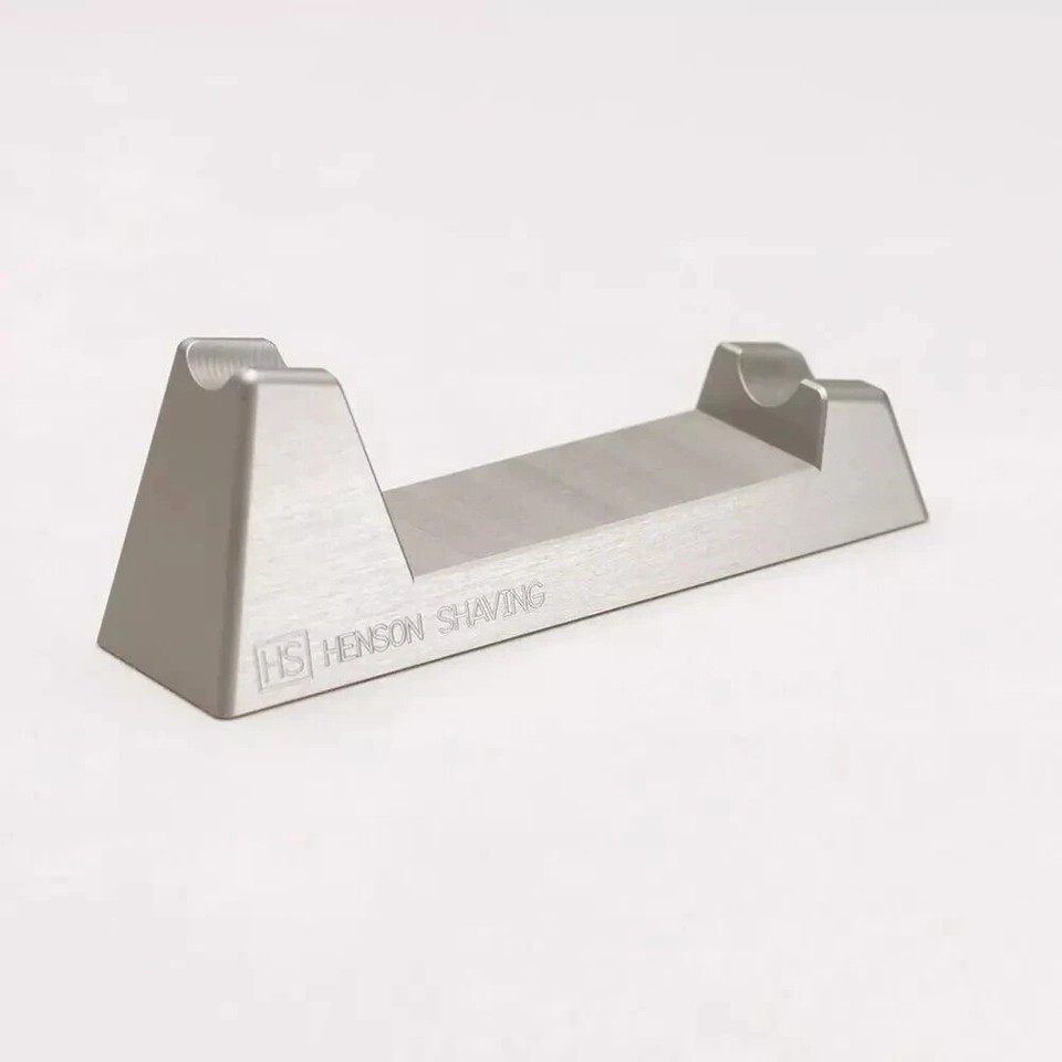 Henson Aluminum Double Edge Safety Razor / Stand/ Blades Pack - Select ...
