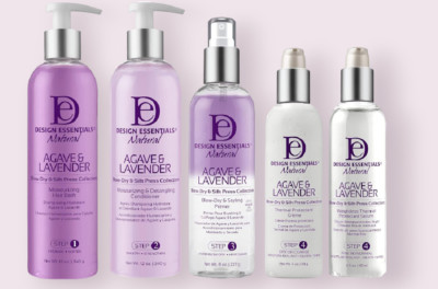 Design Essentials Agave&Lavender Blow Dry Collection Step 1,2,3,4 UK ...