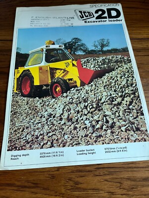 JCB 2D Wheel Loader Brochure AMIL22 | eBay