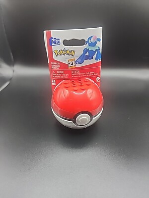 Mega Construx Pokemon POPPLIO Series 21 Poke Ball Figure 24 Pieces NEW ...