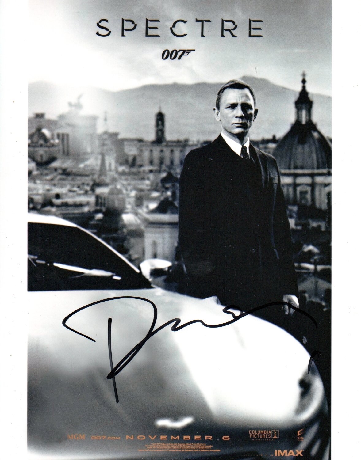 Signed Daniel Craig Spectre Photo 10 x 8 James Bond Autograph COA ...