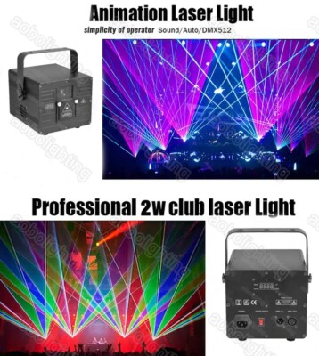 3w Laser Show Laser Projector Party DJ Disco Stage Full Color Animation ...