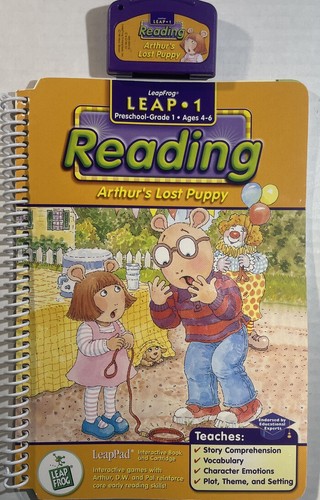 Leapfrog LeapPad Reading ARTHUR'S LOST PUPPY Book & Cartridge | eBay