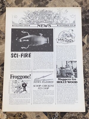 1979 THE MUPPET SHOW FAN CLUB NEWSLETTER VOLUME 1 NUMBER SIX ANDY ...