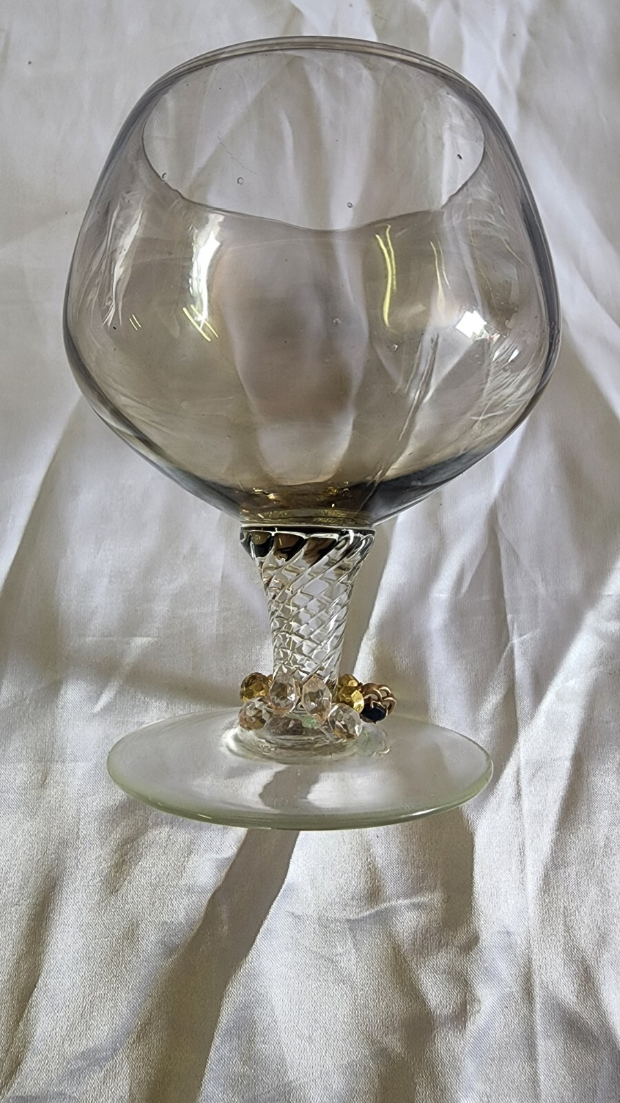 Vintage Style Large Glass Brandy Cup Cognac Snifter Cocktail Glass With ...