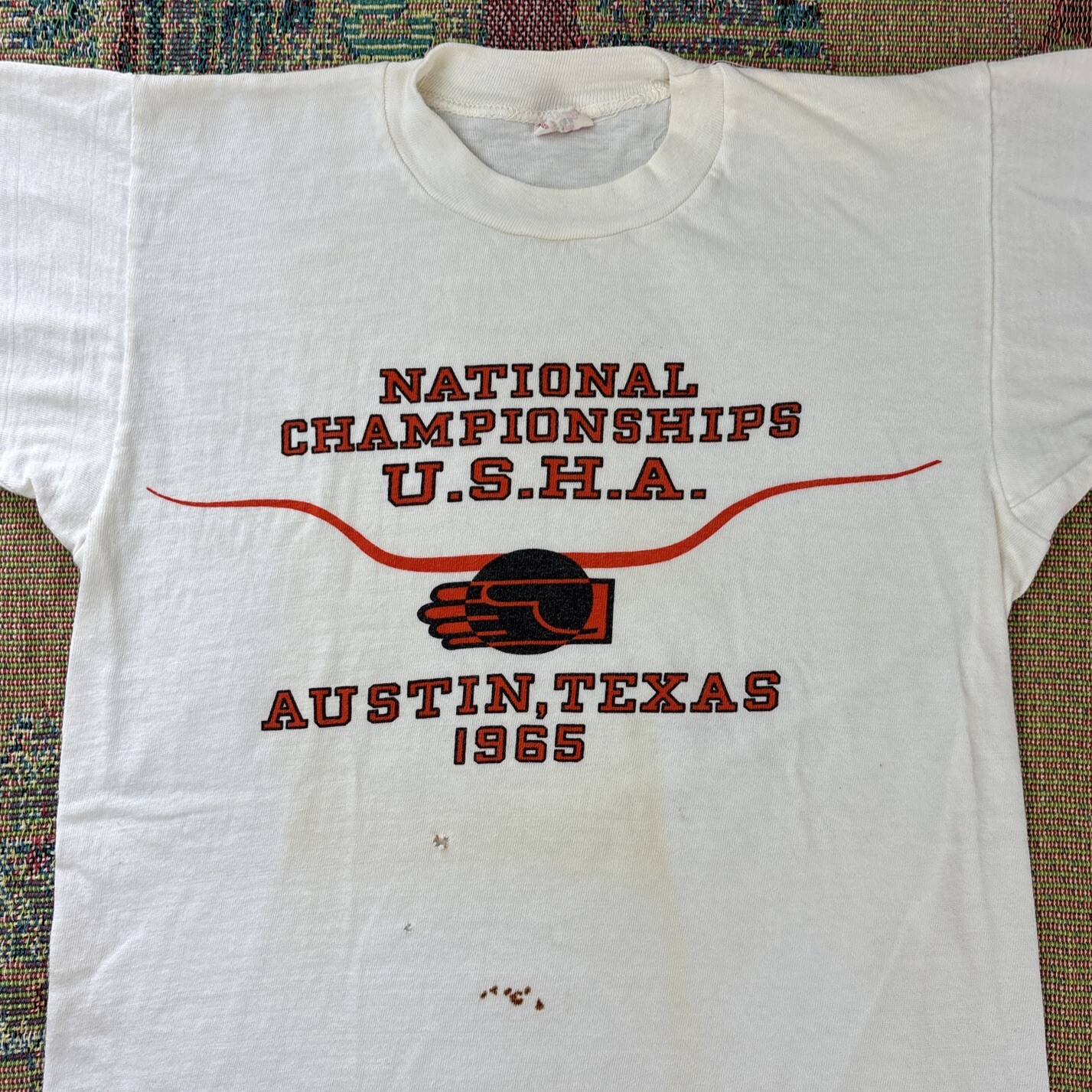 Vintage 60s Champion USHA Hand Ball Championships T-S… - Gem